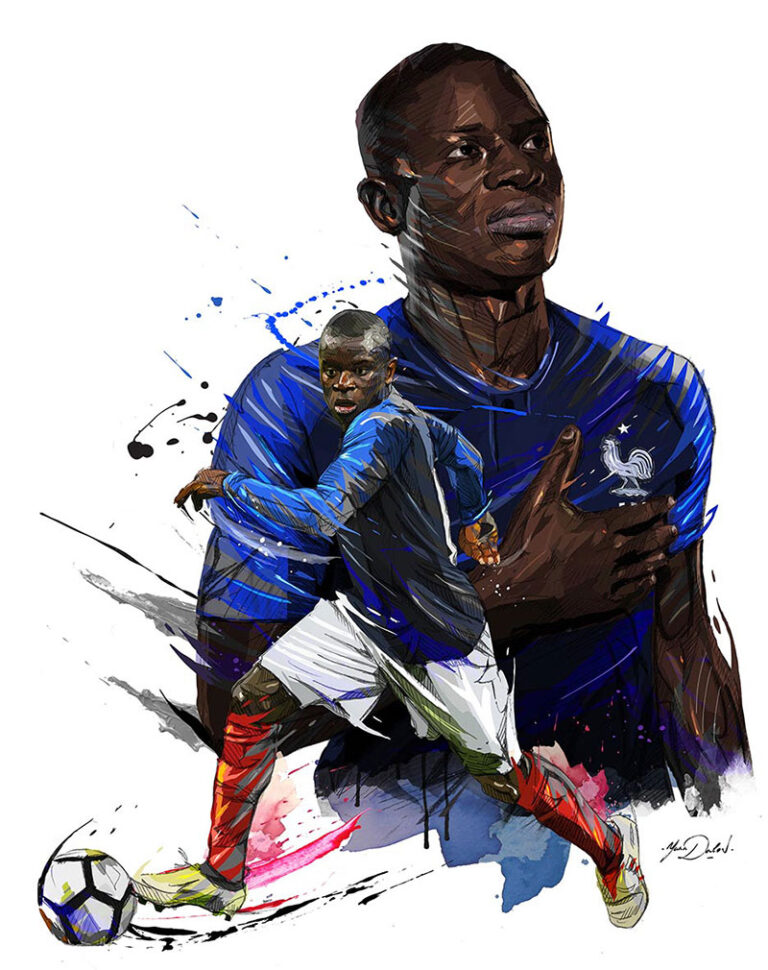 Sublime illustrations for the French team’s hotel by Yann Dalon ...